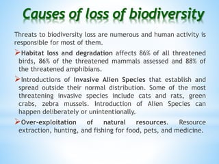 Biodiversity Loss Causes