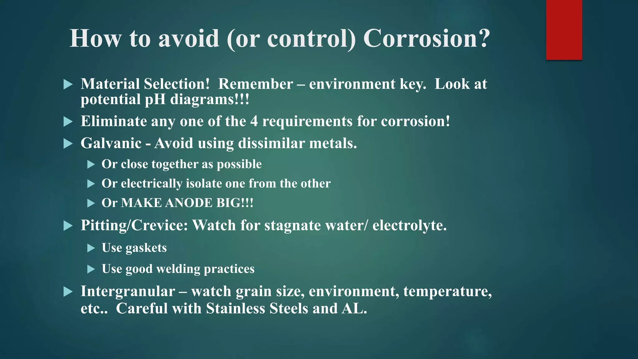 Loss of corrosion and prevention of corrosion | PPTX