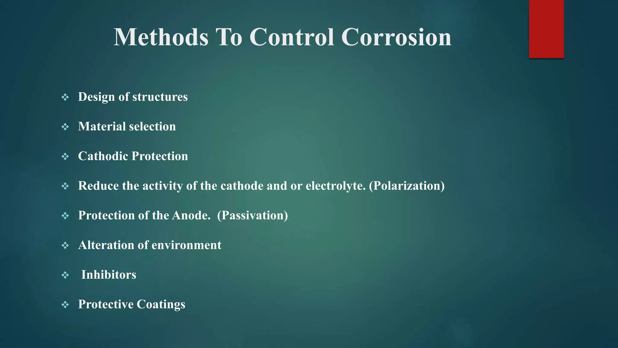 Loss of corrosion and prevention of corrosion | PPTX