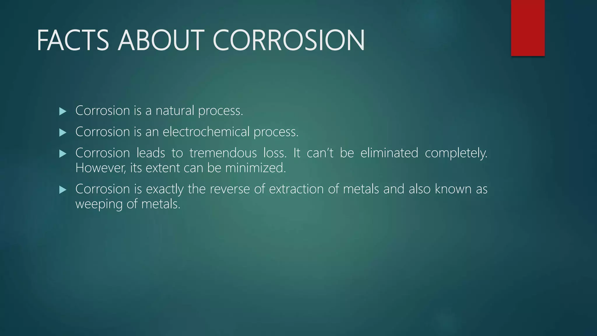 Loss of corrosion and prevention of corrosion | PPTX