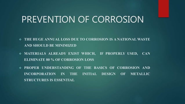 Loss of corrosion and prevention of corrosion | PPT