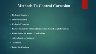 Loss of corrosion and prevention of corrosion | PPTX