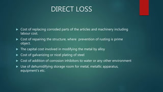 Loss of corrosion and prevention of corrosion | PPTX