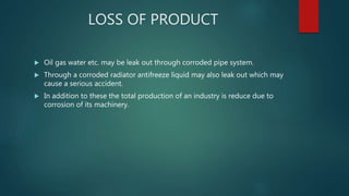 Loss of corrosion and prevention of corrosion | PPTX