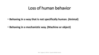 Loss of humanity presentation | PPTX