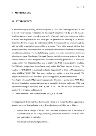 Loss of mains protection or anti islanding | PDF