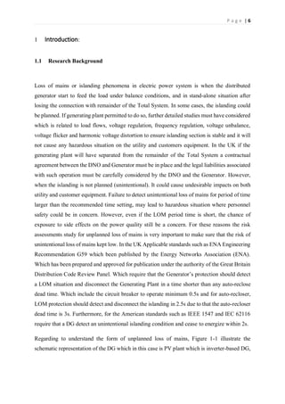 Loss of mains protection or anti islanding | PDF