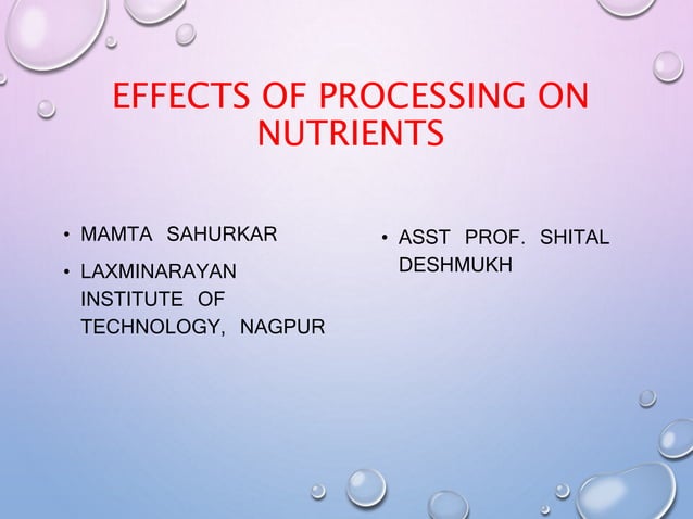 Loss of nutrients | PPTX