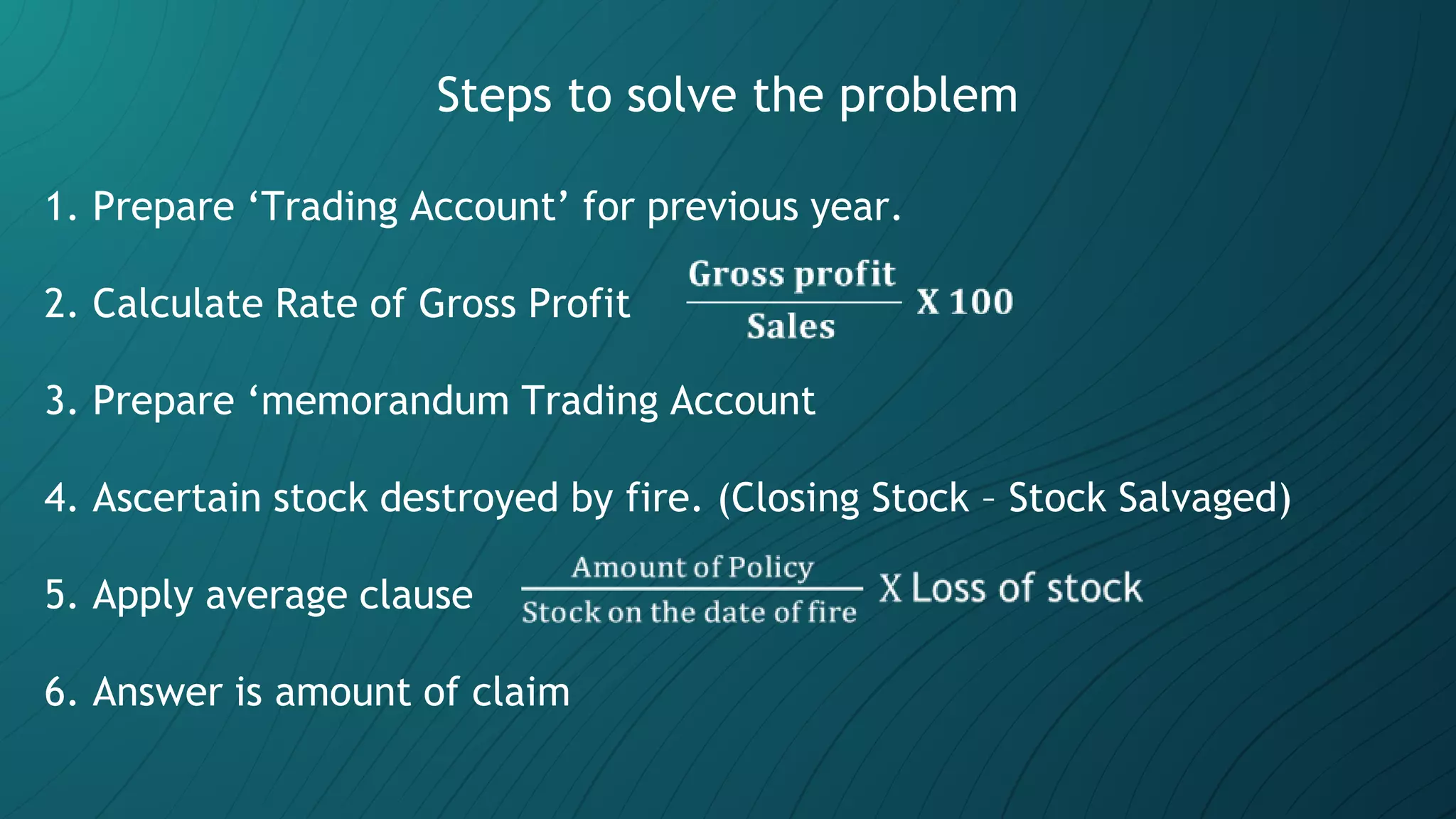 Loss of stock 1 | PPT