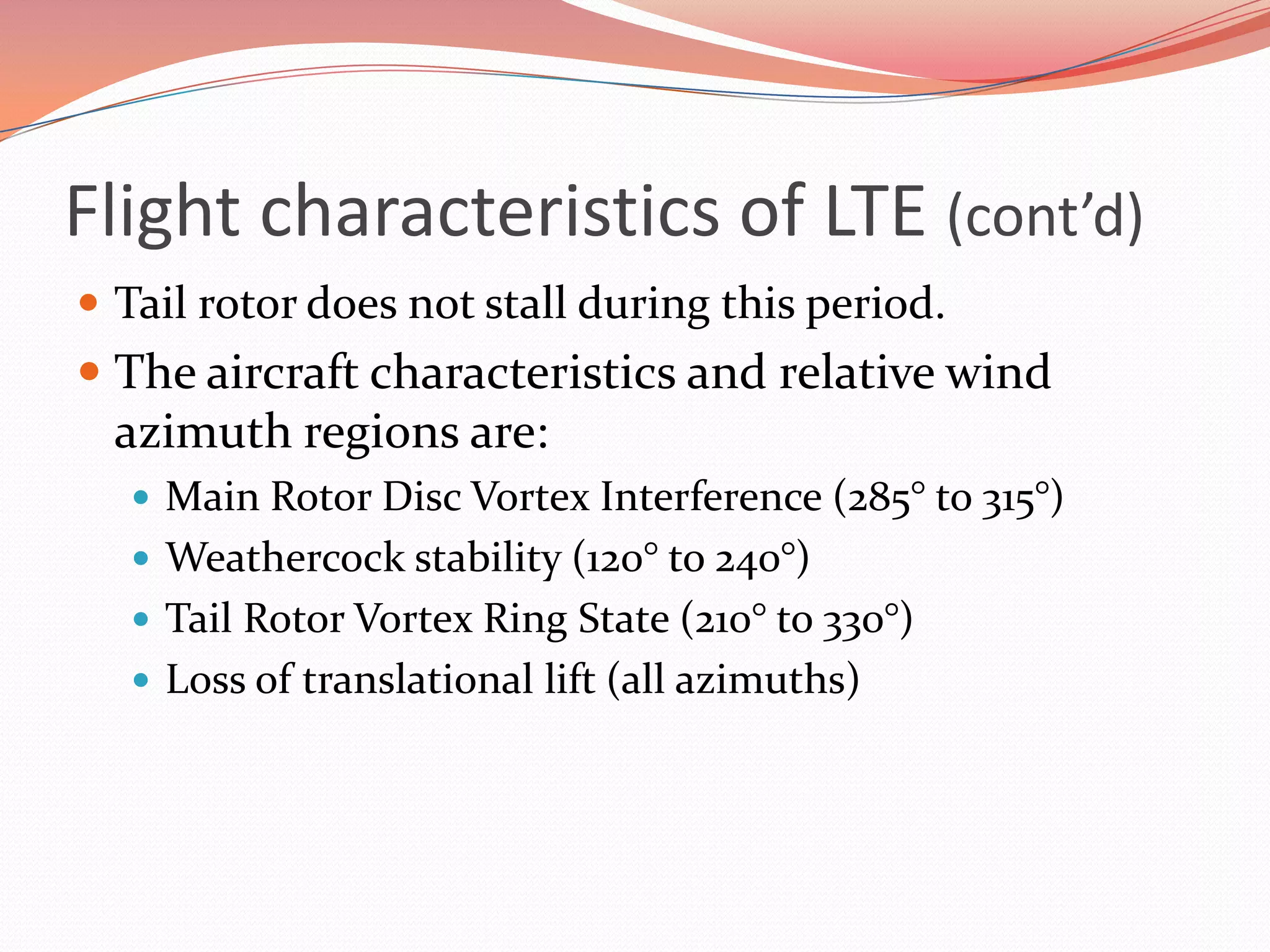 Loss of tail rotor effectiveness | PPTX