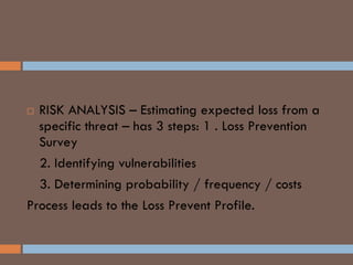 Loss prevention | PDF