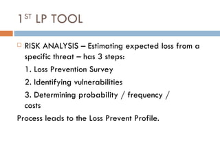 Loss Prevention Presentation | PPT