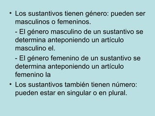 Los sustantivos | PPT