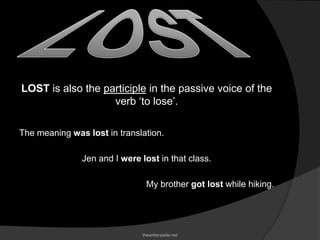 Loss v. Lost | PPT