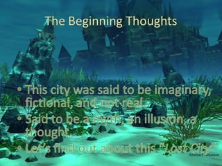 Lost City Of Atlantis | PPT | Geology | Science
