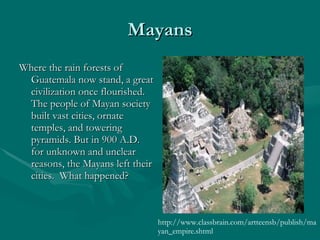 Lost Civiliations | PPT | South America Travel | Travel Locations
