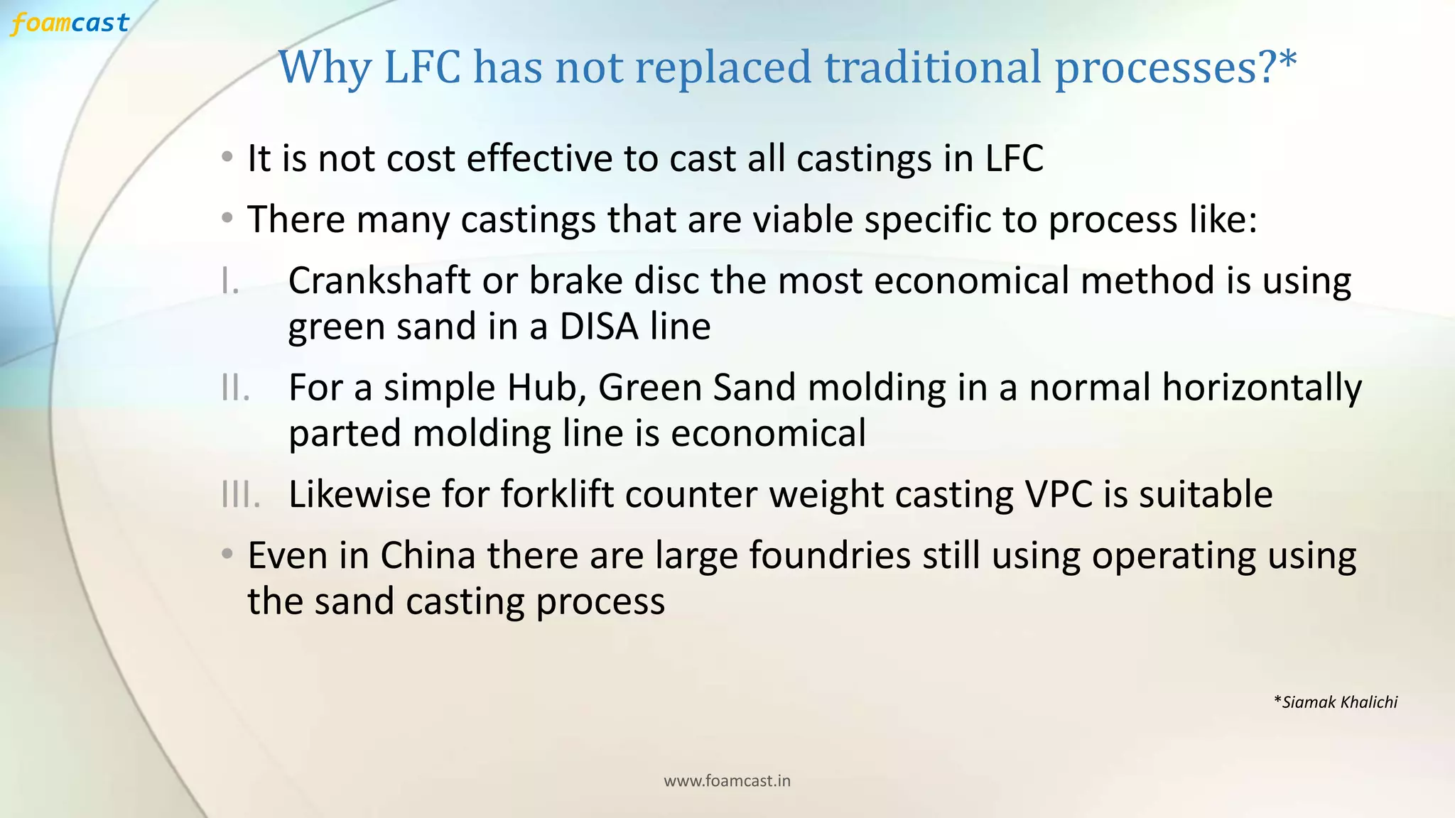 Lost foam-casting-process-implementation-challenges | PPTX