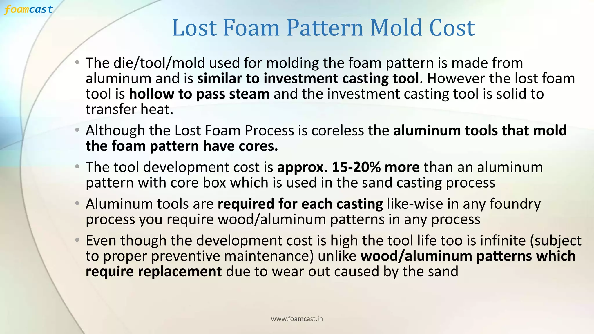 Lost foam-casting-process-implementation-challenges | PPTX