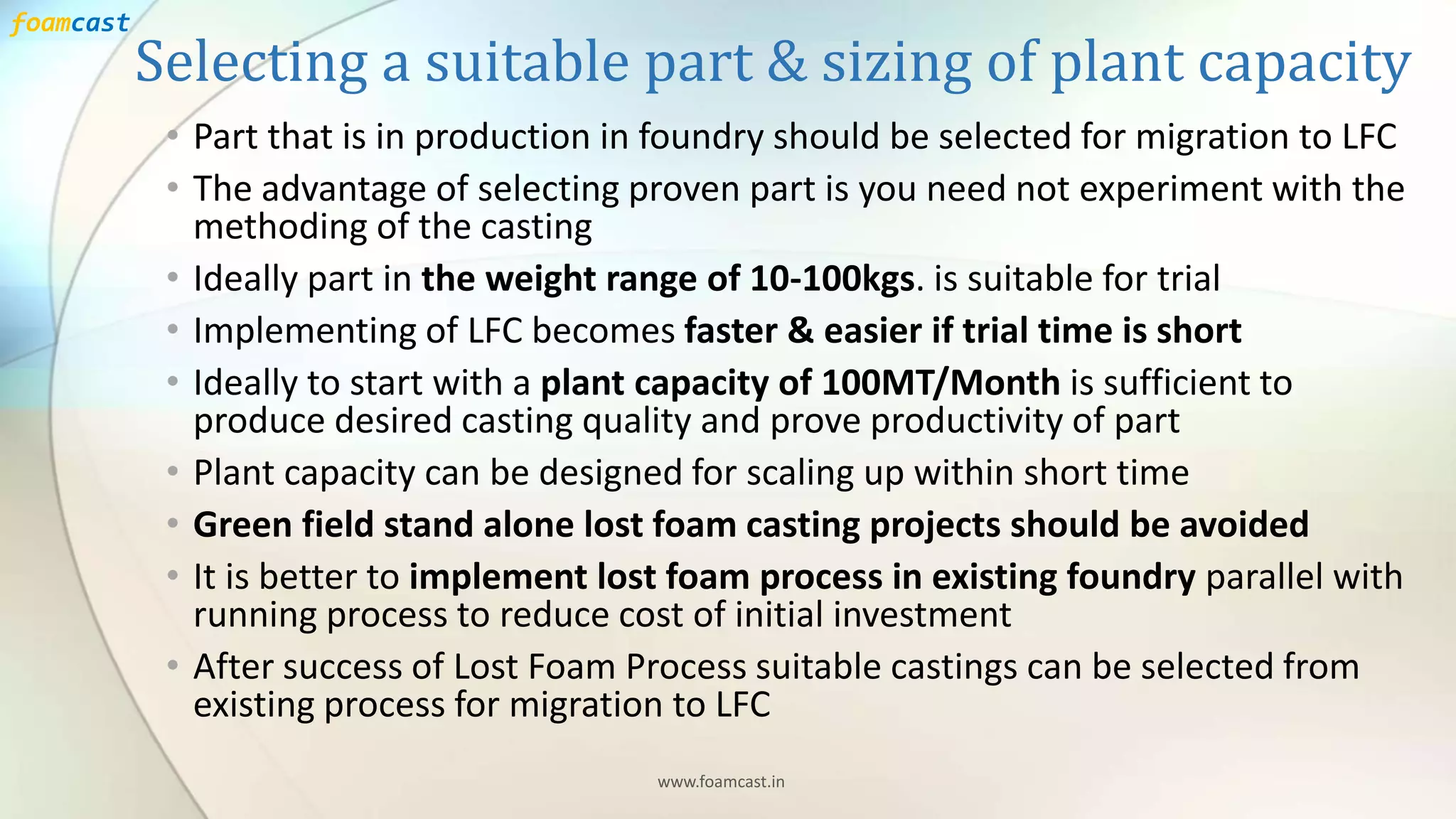 Lost foam-casting-process-implementation-challenges | PPTX