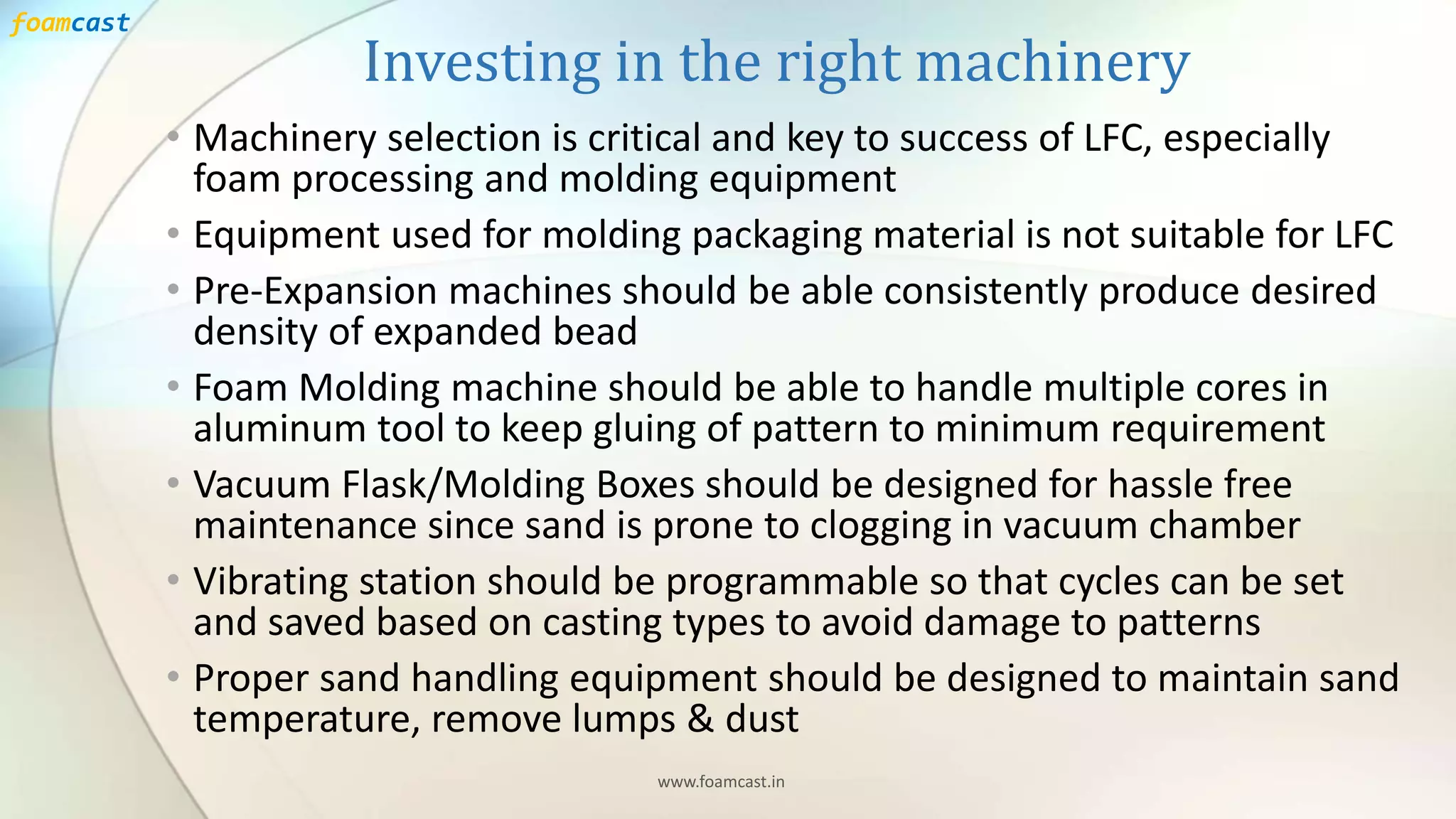 Lost foam-casting-process-implementation-challenges | PPTX