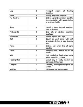 Lost In Space Handout | DOC