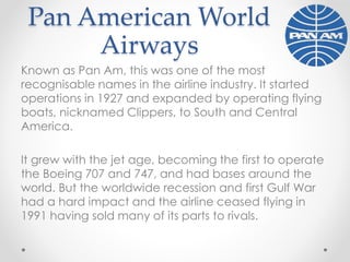 Lost Airlines of the USA - The major air carriers no longer flying | PPT