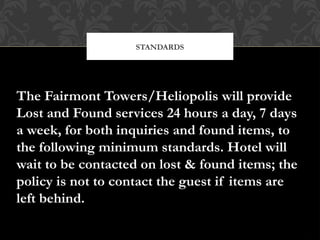 Lost and found procedures to be followed | PPTX