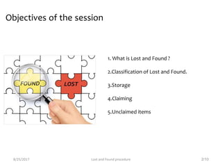 Lost and found procedure | PPTX