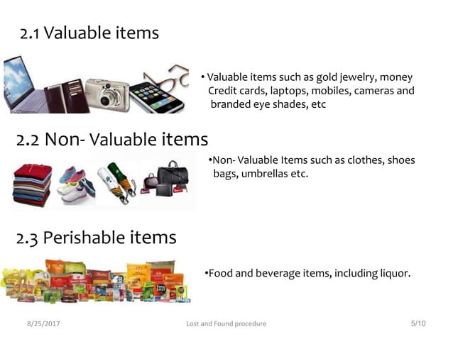 Lost and found procedure | PPTX