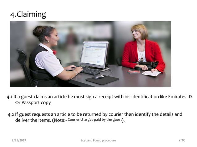 Lost and found procedure | PPTX