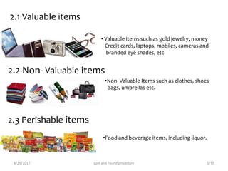 Lost And Found Items