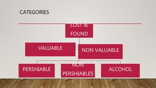 Lost and found procedure hk | PPTX