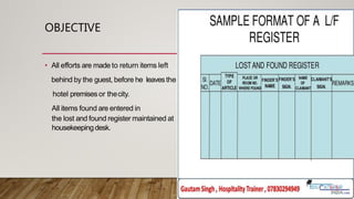 Lost and found procedure hk | PPTX