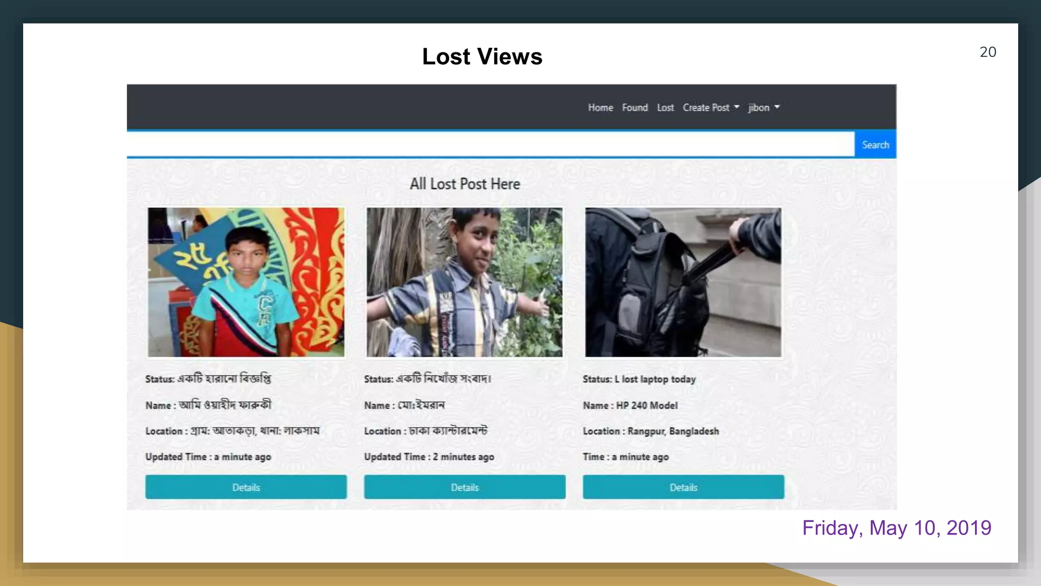 Lost and Found - by jayed hossain jibon | PPTX