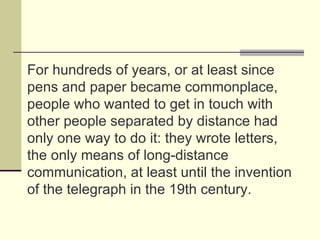 Lost art of letter writing | PPT