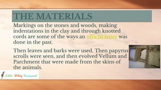 Lost Art of Letter Writing | PPTX