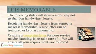 Lost Art of Letter Writing | PPTX