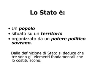 Lo stato | PPT