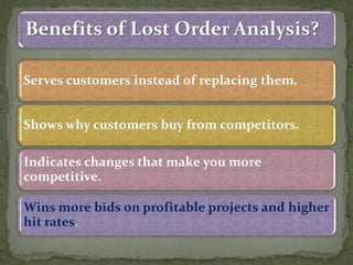 Lost Business Analysis | PPT