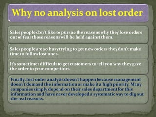 Lost Business Analysis | PPT