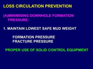 LOST CIRCULATION - THE BASICS | PDF