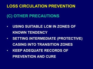 LOST CIRCULATION - THE BASICS | PDF