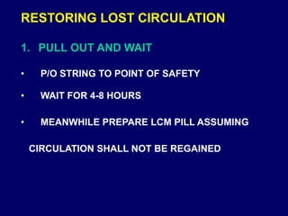 LOST CIRCULATION - THE BASICS | PDF