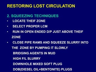 LOST CIRCULATION - THE BASICS | PDF