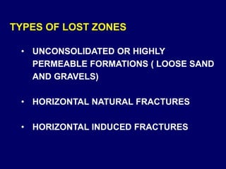 LOST CIRCULATION - THE BASICS | PDF