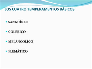 Los temperamentos | PPT