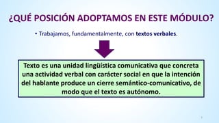Los textos: secuencias y funciones | PPT