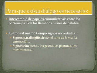 Los textos dialogados | PPTX