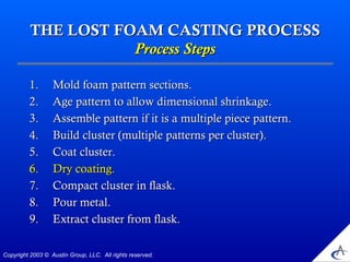 Lost foam cast process | PDF