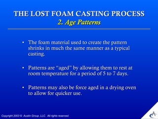 Lost foam cast process | PDF